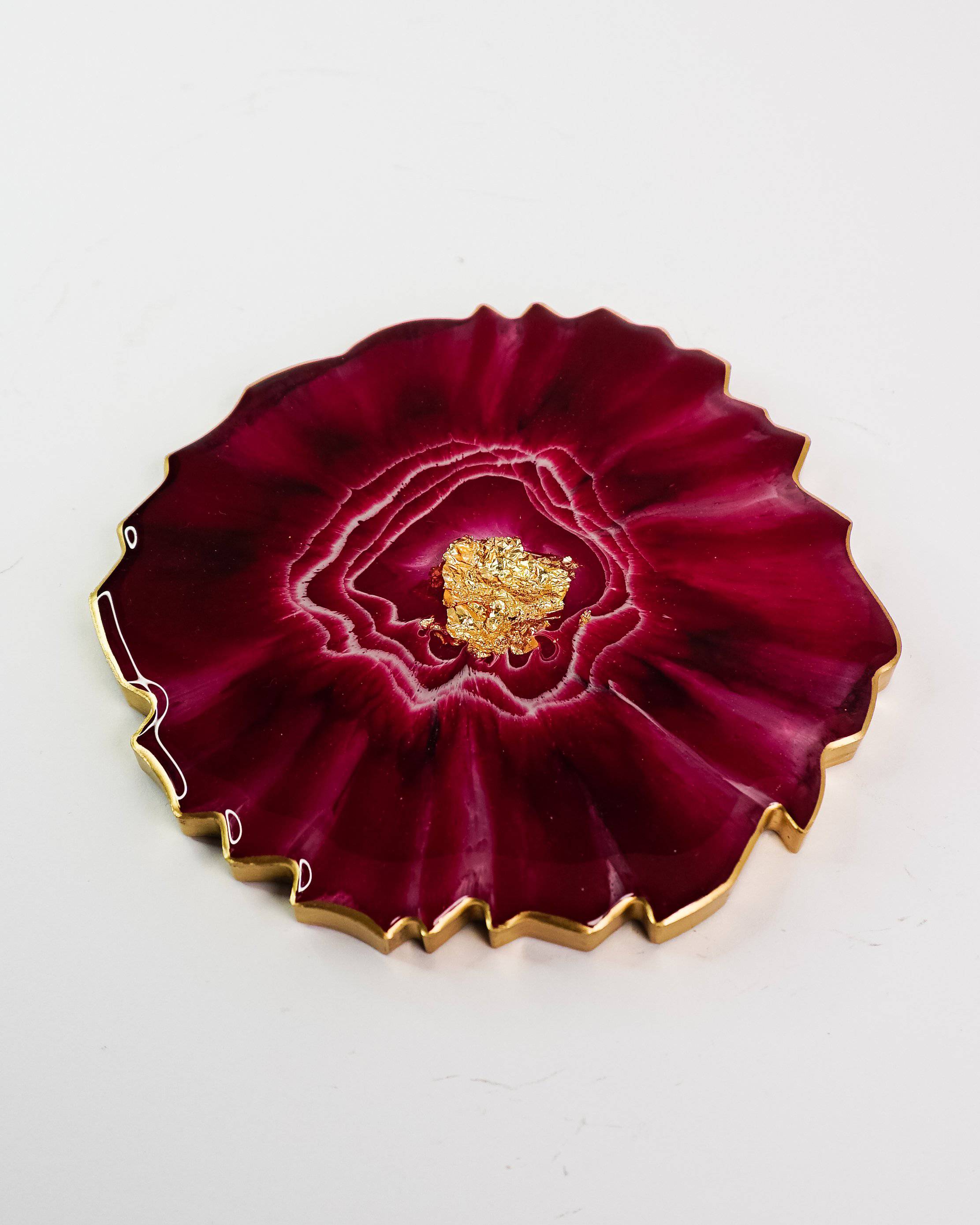 Ruby Red Coaster Set – Resin By Ren